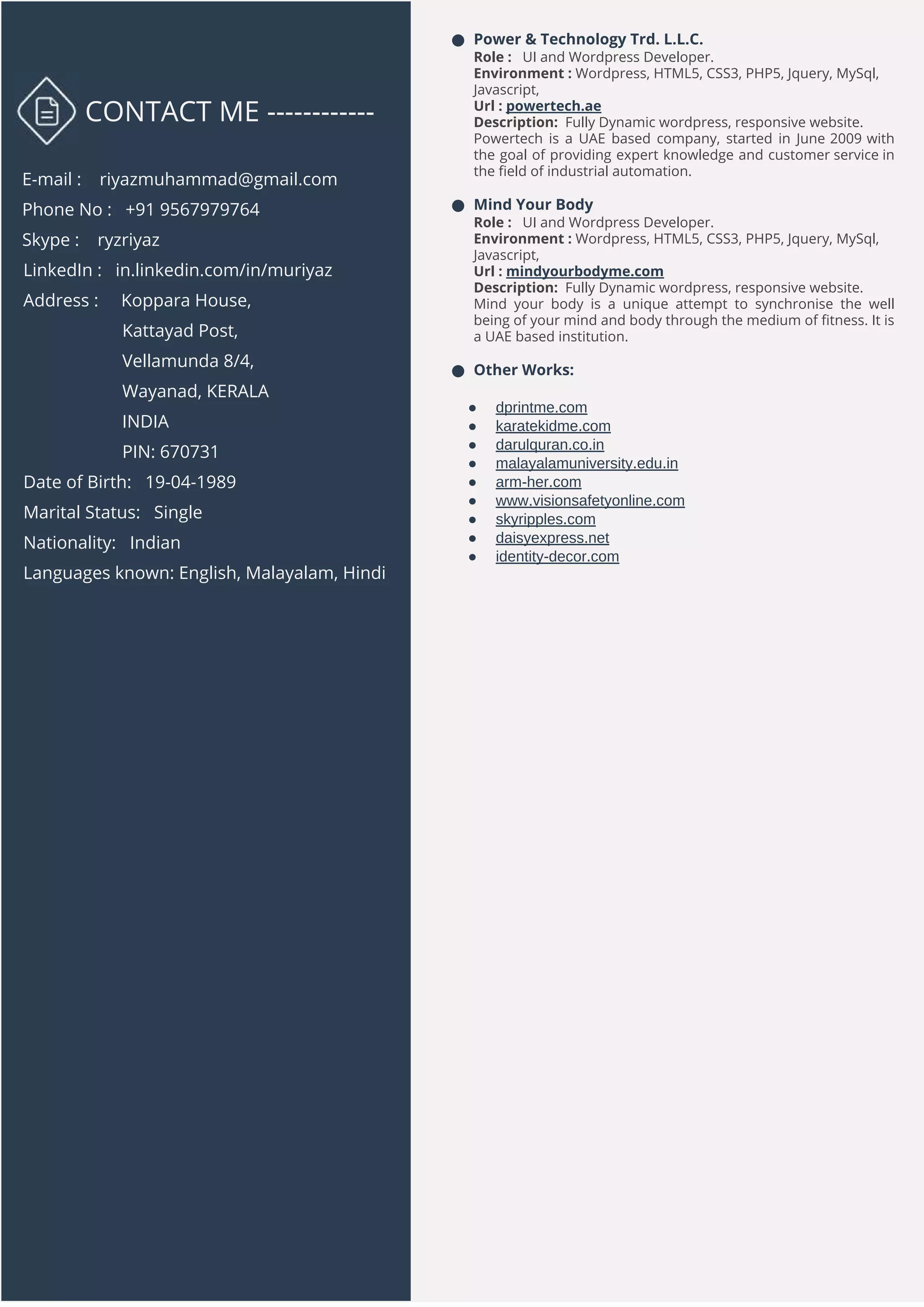 Riyaz-cv-new.compressed | PDF