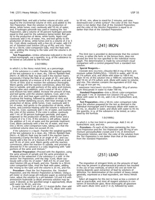 Heavy Metals in Glycerin using USP Method | PDF