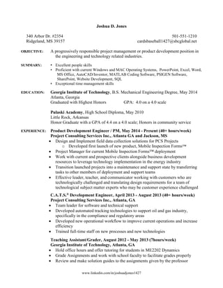 Resume_JoshuaDJones | PDF