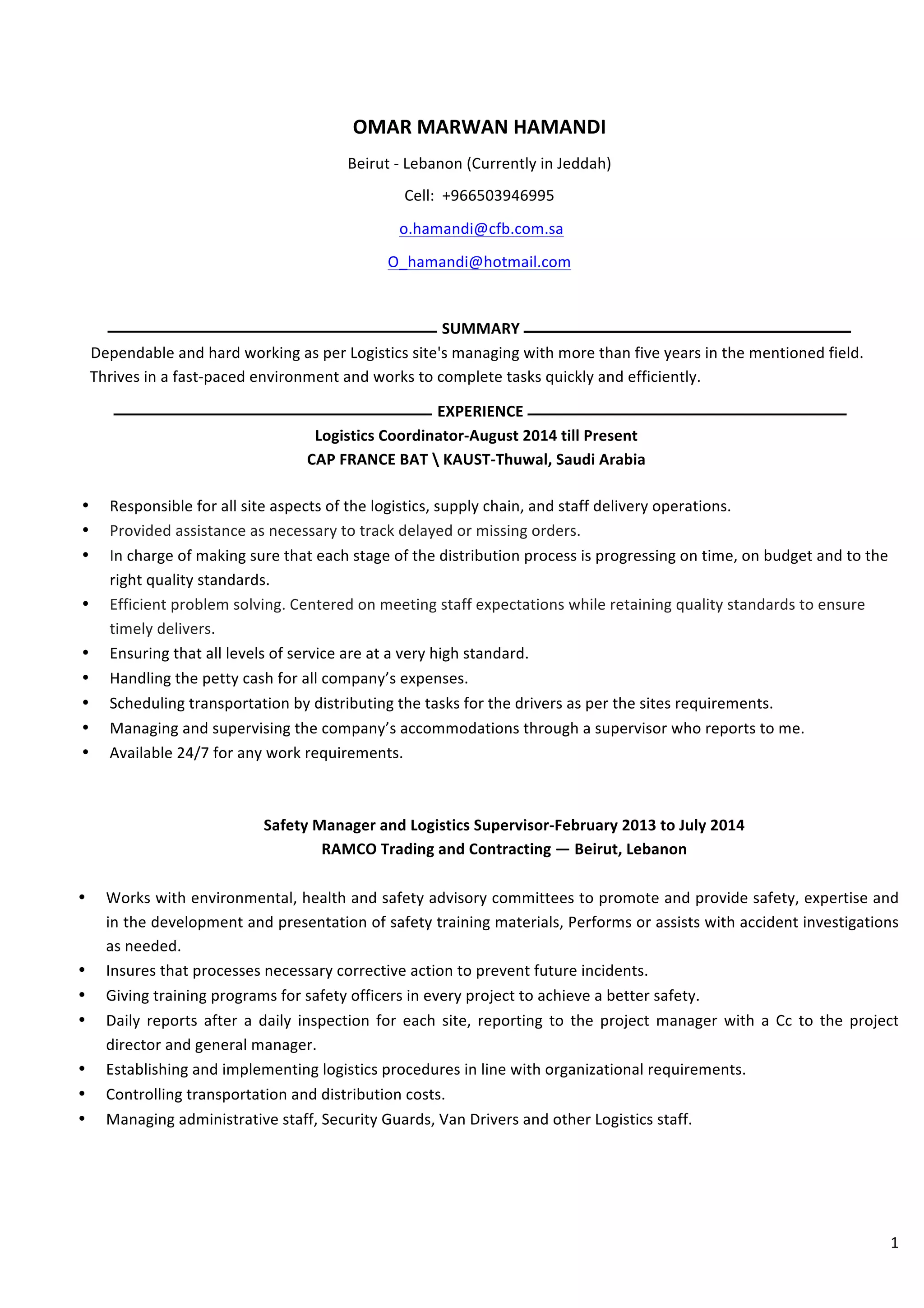 OMAR MARWAN HAMANDI | PDF