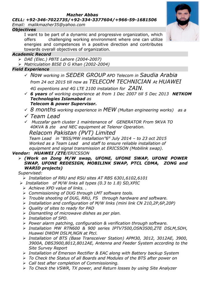 E. Mazher Abbas cv | PDF