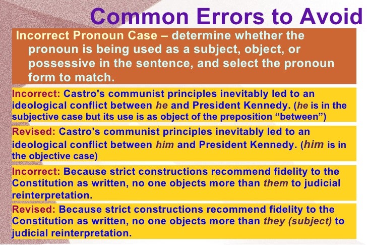 014 Common Errors