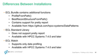 DataPatterns - Profiling in ECL Watch | PPT