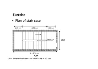Design of stair case and types of stairs | PDF