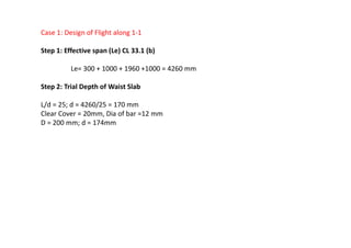 Design of stair case and types of stairs | PDF