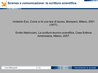 014 studio e comunicazione scientifica | PDF