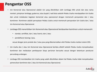 Perizinan Berusaha di Indonesia Melalui OSS | PPTX