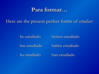 PRESENT PERFECT | PPT