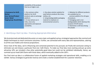 Essential of Marketing Management: StartUp Idea | PDF