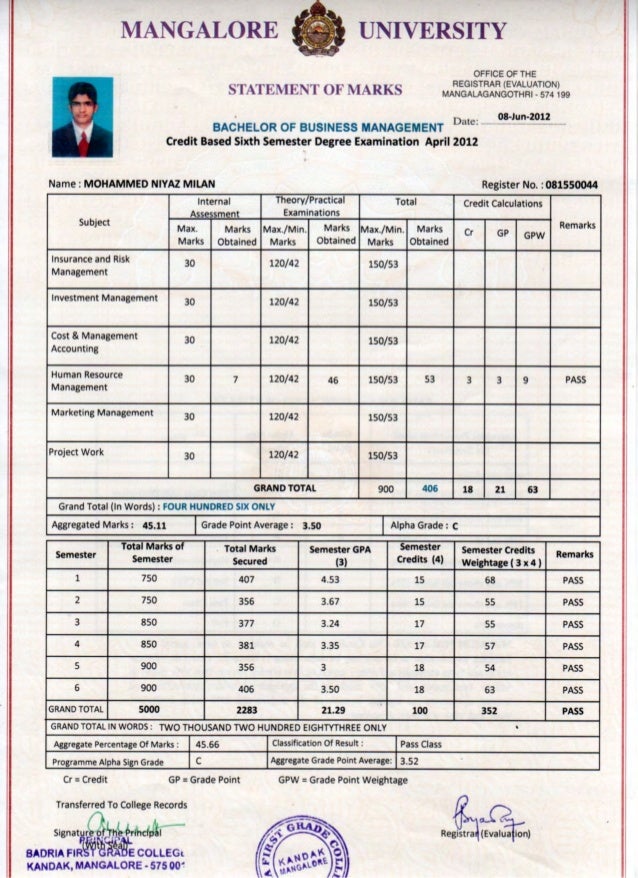 Study Section Certificate