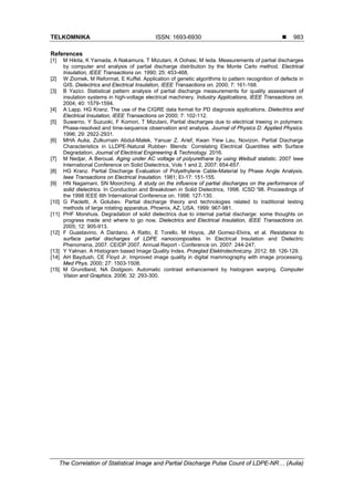 The Correlation of Statistical Image and Partial Discharge Pulse Count of LDPE-NR Composite ...