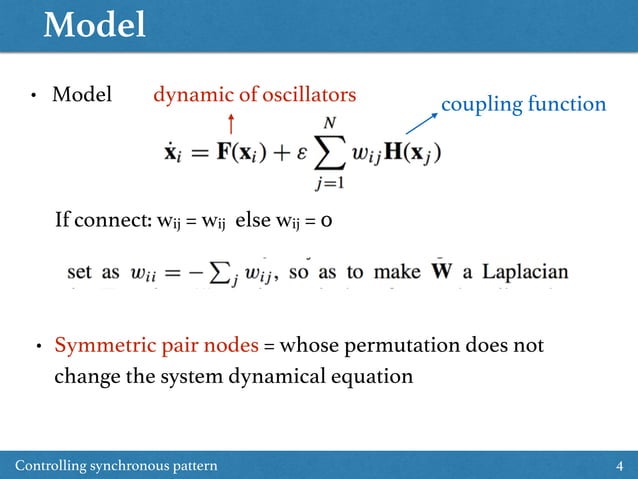 015_20160422 Controlling Synchronous Patterns In Complex Networks | PPT