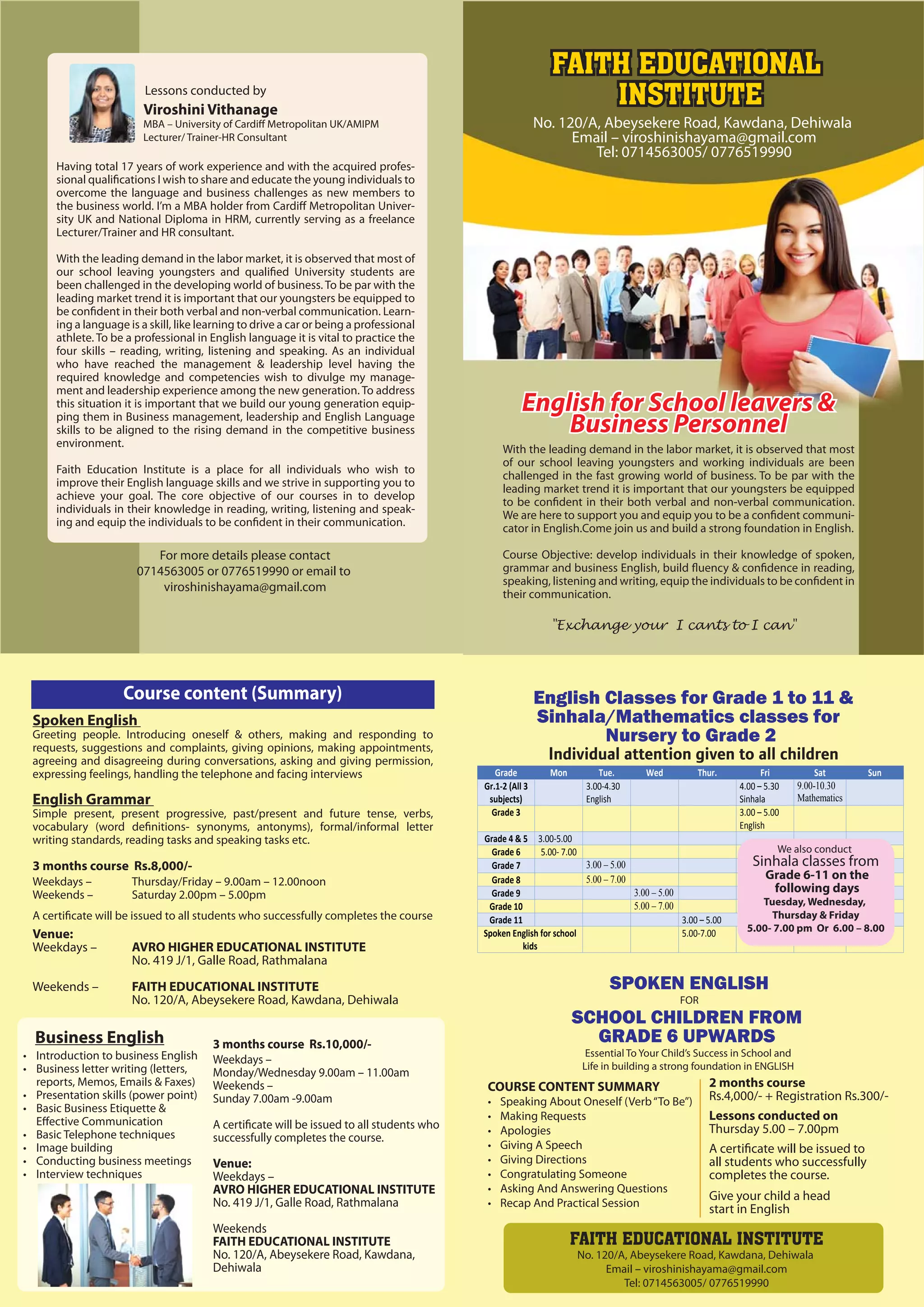 English leaflet final corrected | PDF