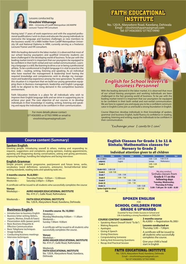 English leaflet final corrected | PDF