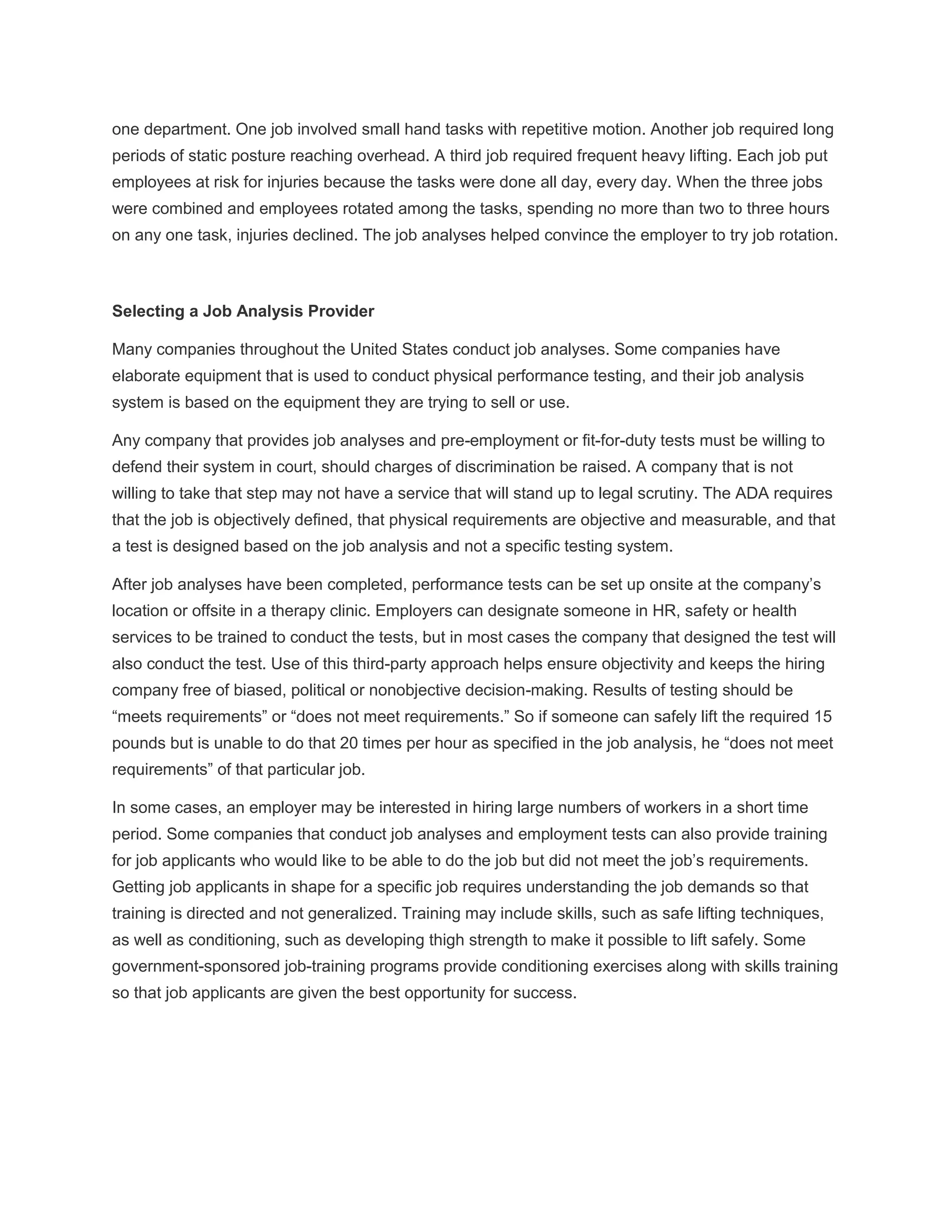 SHRM Job Analysis | PDF