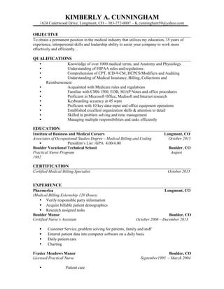 kimberly resume 2 | DOC