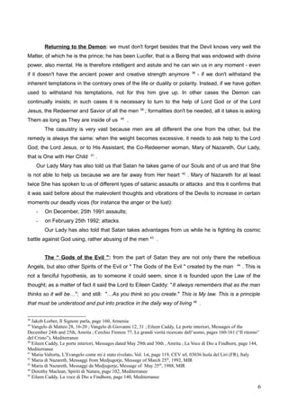 015a - THE RESPONSIBILITIES OF SATAN, OF THE DEMONS and OF THE OTHERS ...