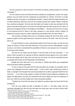 015a - THE RESPONSIBILITIES OF SATAN, OF THE DEMONS and OF THE OTHERS ...