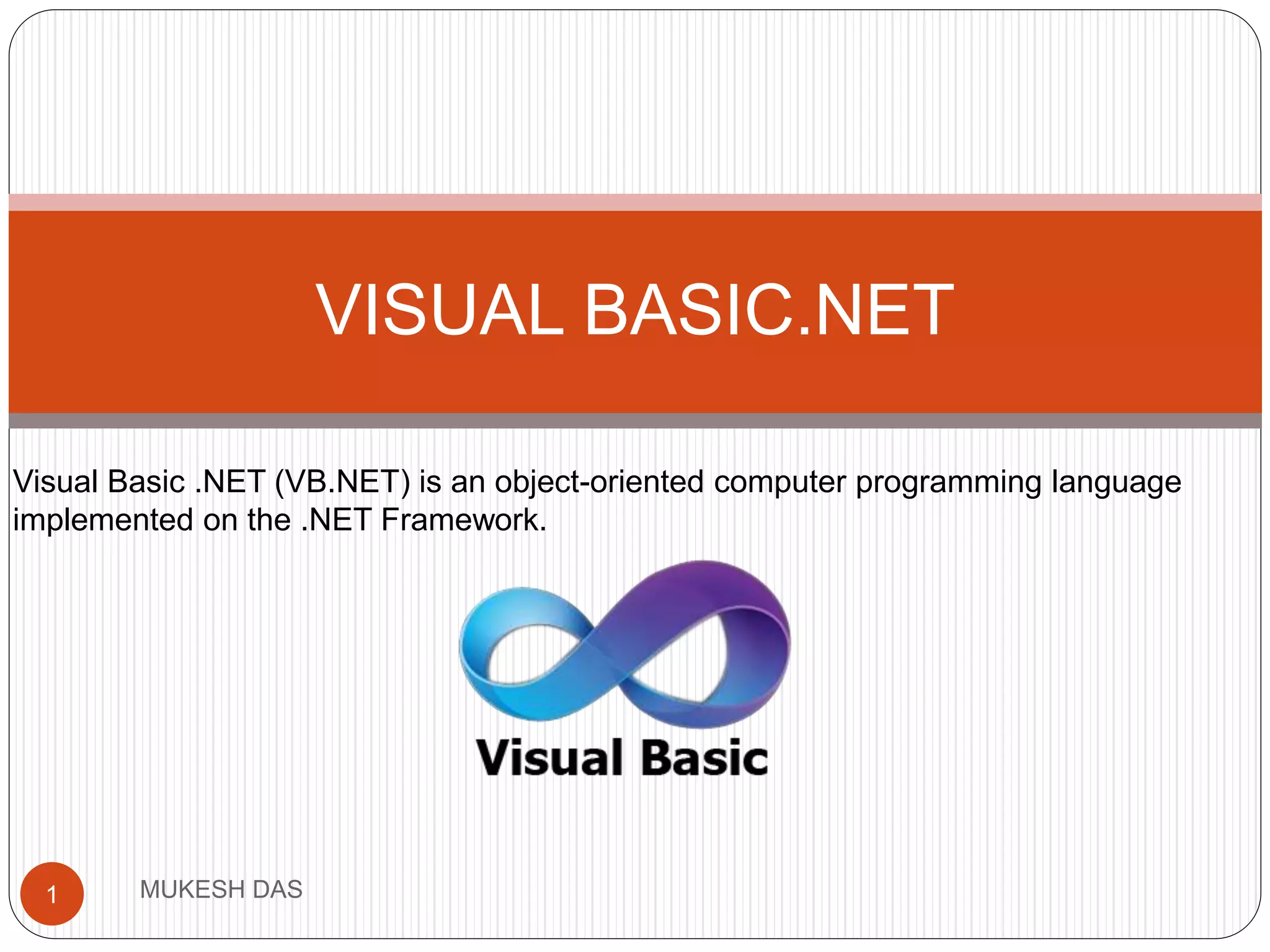 Introduction to VB | PPTX