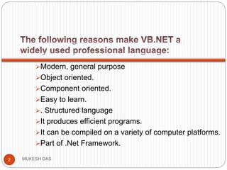 Introduction to VB | PPT