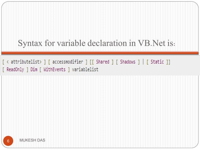 Introduction to VB | PPT | Free Download