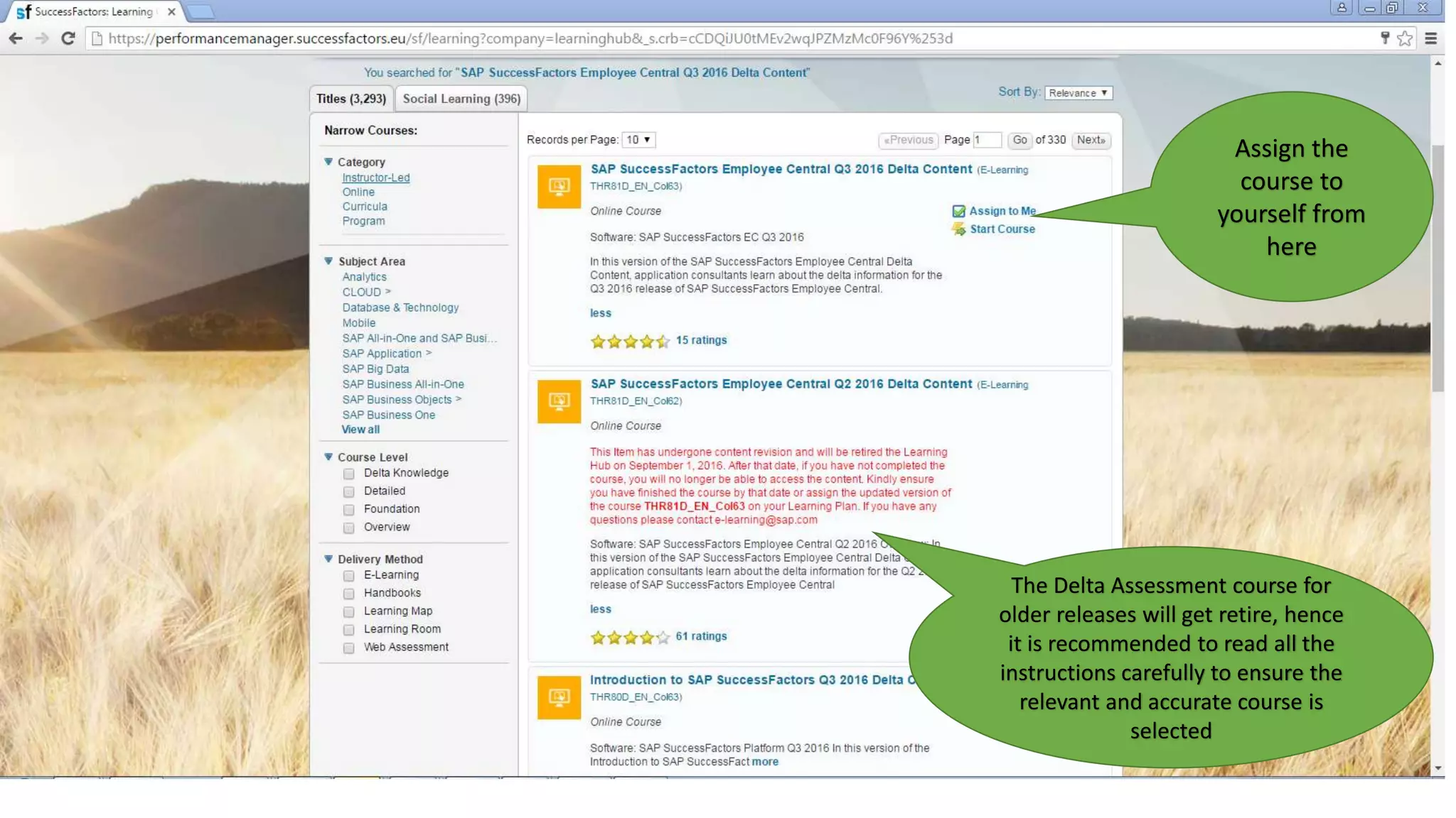 New Delta Content Assessment Process in Learning Hub | PPSX