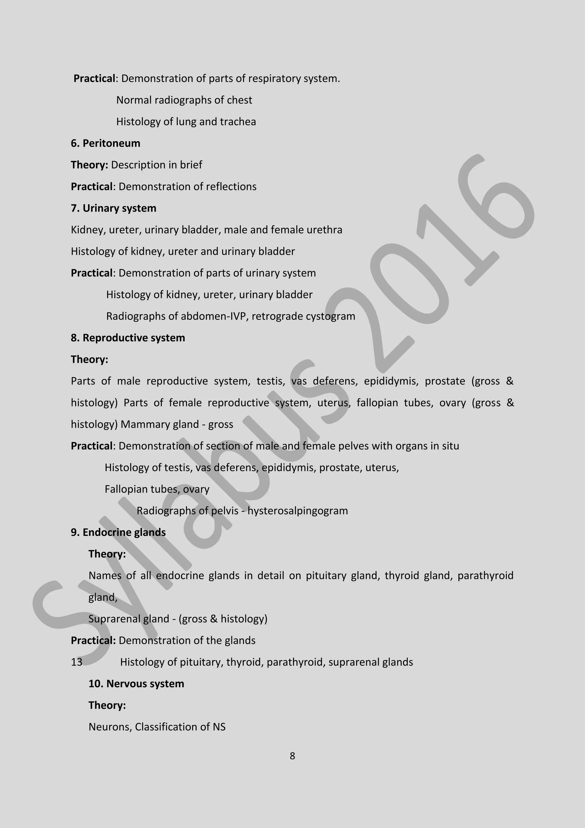 b sc perfusion technology syllabus | PDF