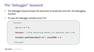 JavaScript - Chapter 15 - Debugging Techniques | PDF