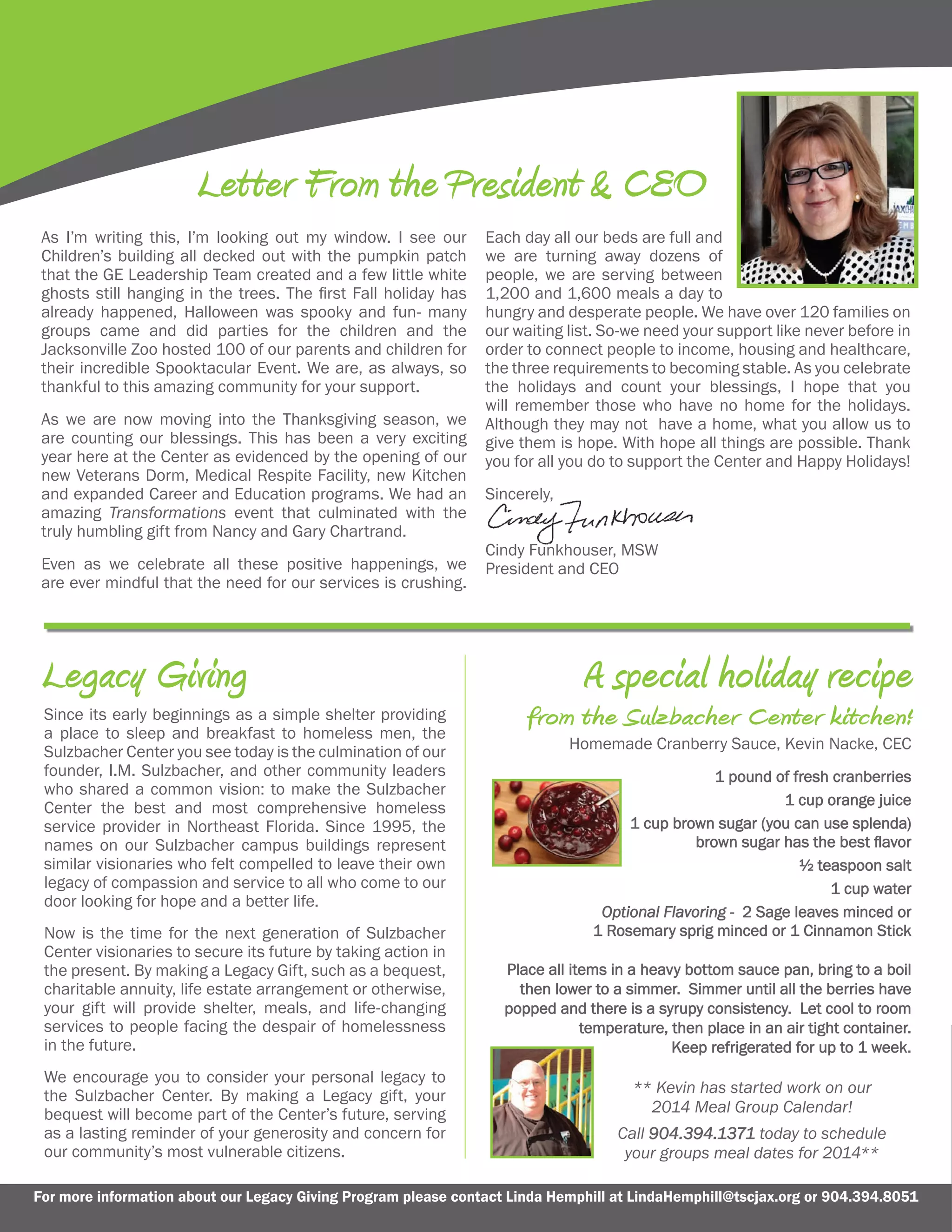 Fall 2013 Newsletter | PDF