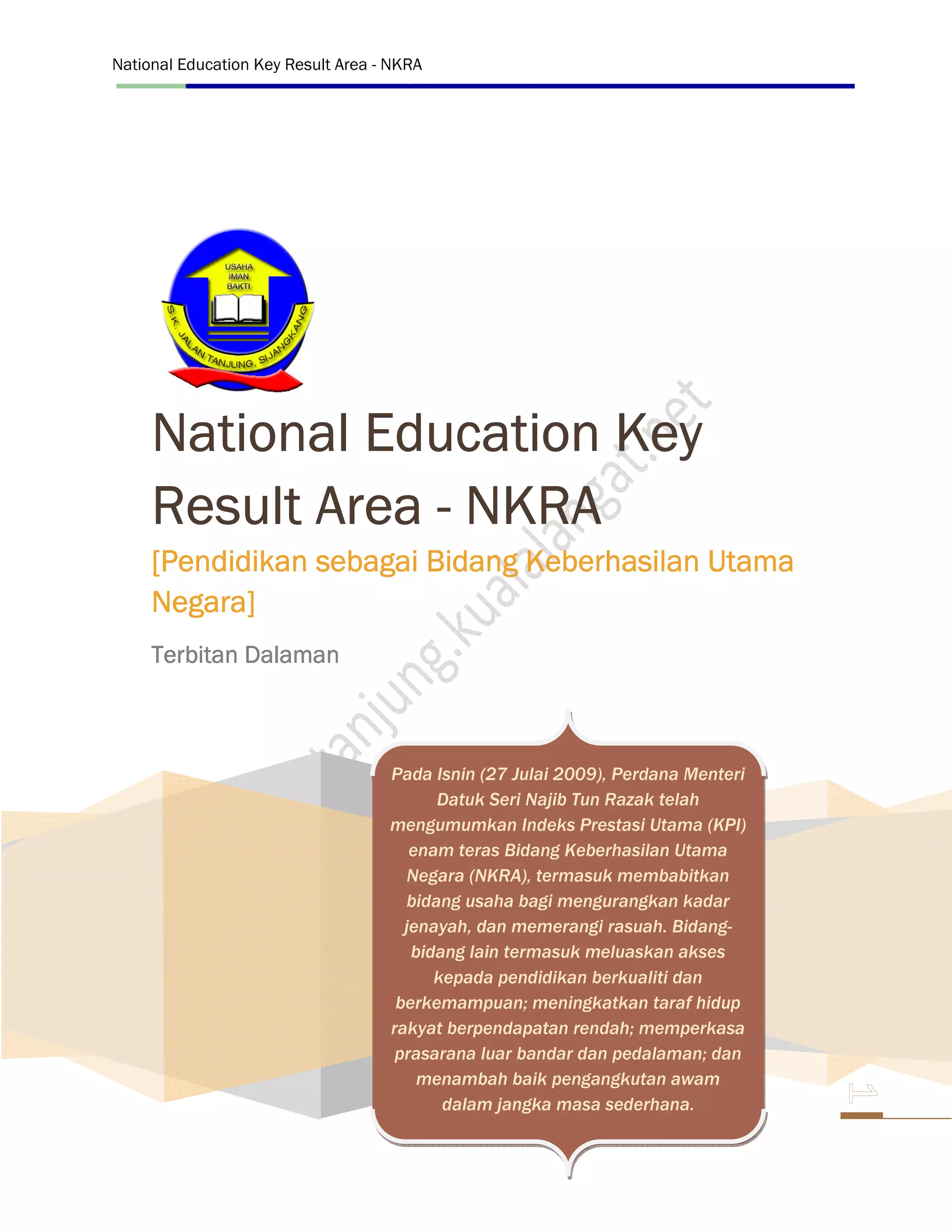 015 enam teras bidang keberhasilan utama negara | PDF