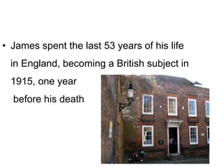 015_Henry_James.ppt and the cre ation of | PPT