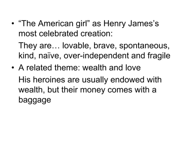 015_Henry_James.ppt and the cre ation of | PPT | Fiction | Books and Literature