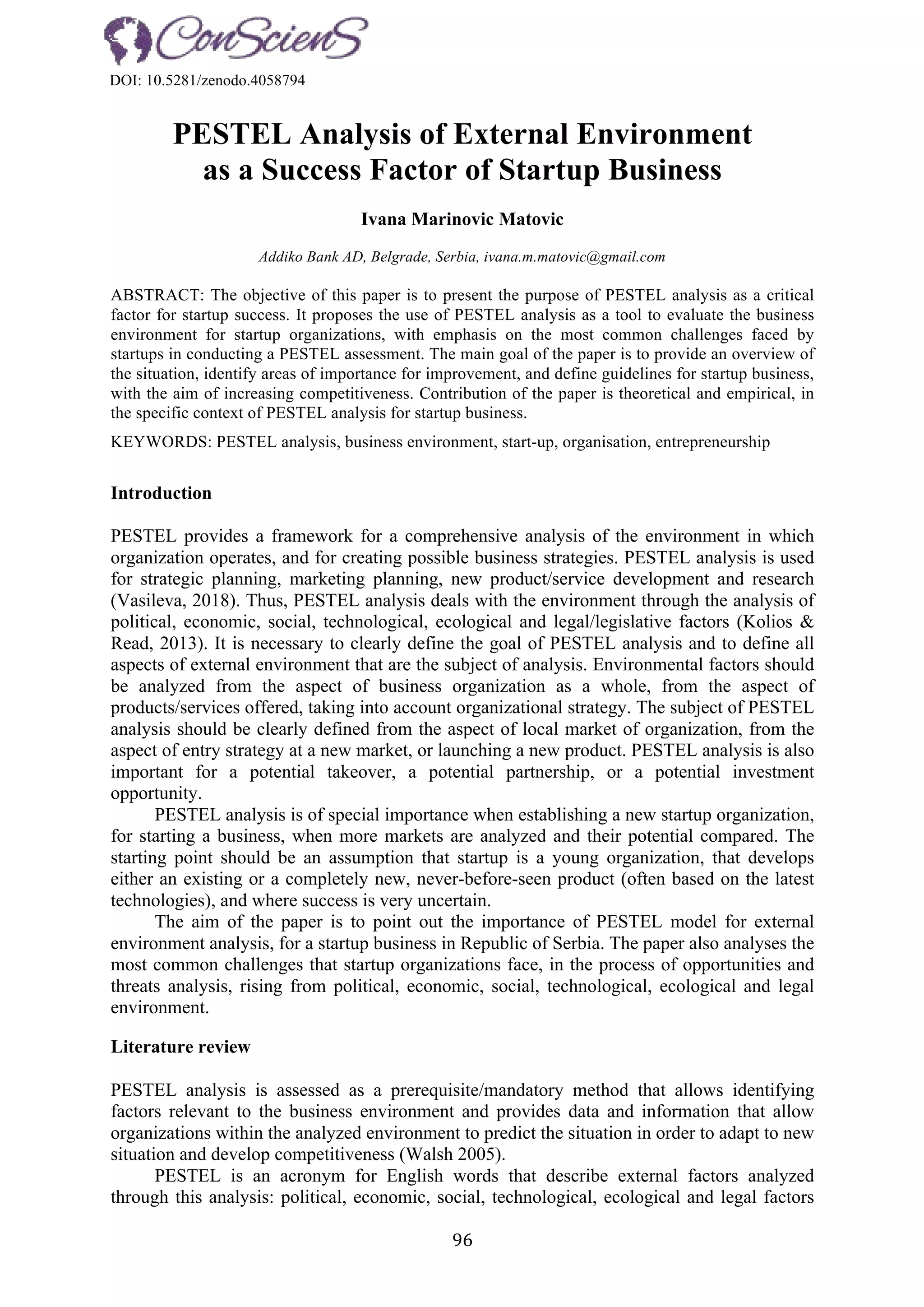 PESTEL | PDF