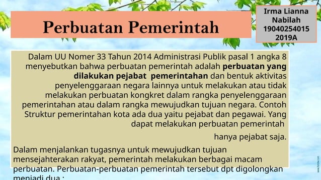 Tugas Hukum Tata Pemerintah (HTP) Irma.pptx