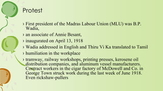 Trade Union in Madras | PPTX