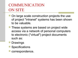 016 communication in construction sector | PPT