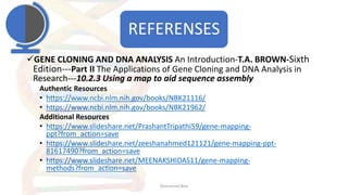 Gene mapping | Genetic map | Physical Map | DNA Data Analysis (upgraded) | PPTX | Genetics | Science
