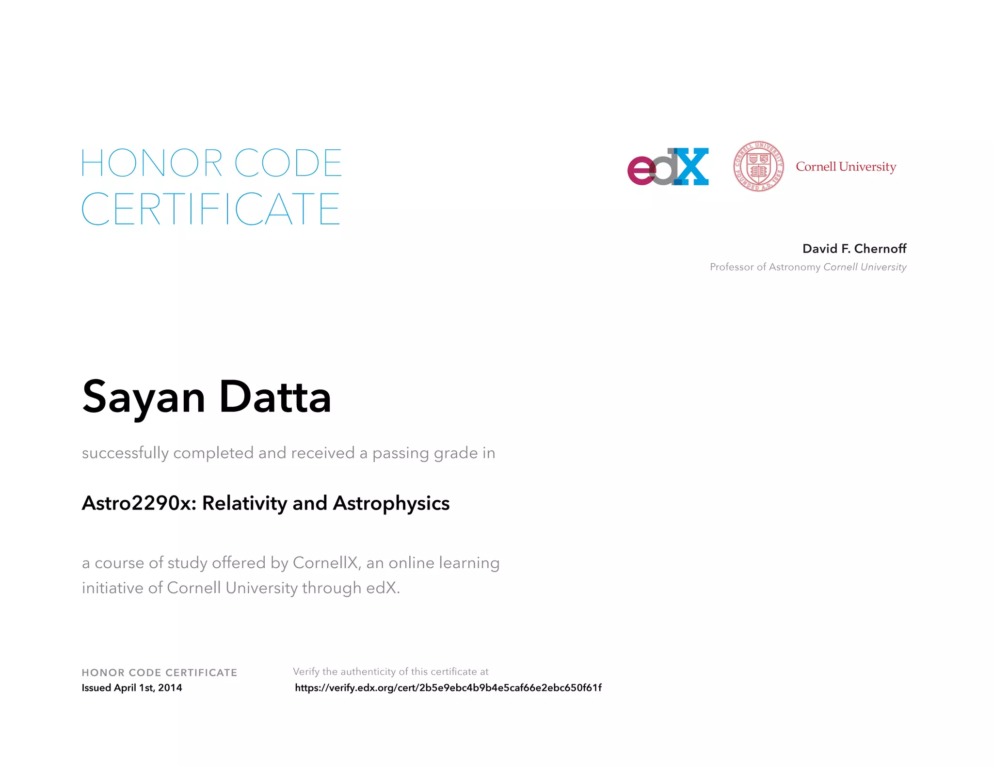 Certificate astro | PDF