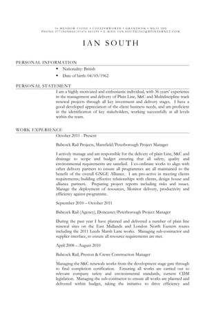 IAS Resume 2015 | DOC