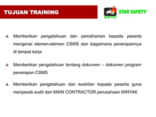 Materi Keselamatan dan Kesehatan Kerja CSMS.ppt