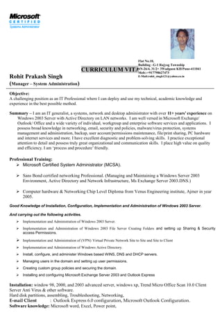 Rohit Singh Updated Resume | DOC