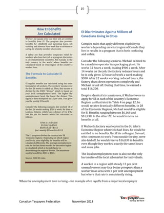 EI Report | PDF | Government Support and Welfare | Financial Assistance