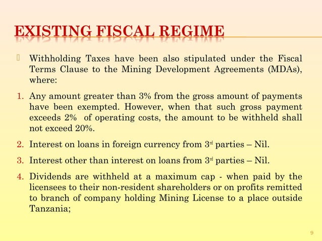 Proposed New Fiscal Regime in Mineral Sector_new2 | PPT