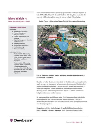 Marc Walch - Master Resume 05 31 16 | PDF