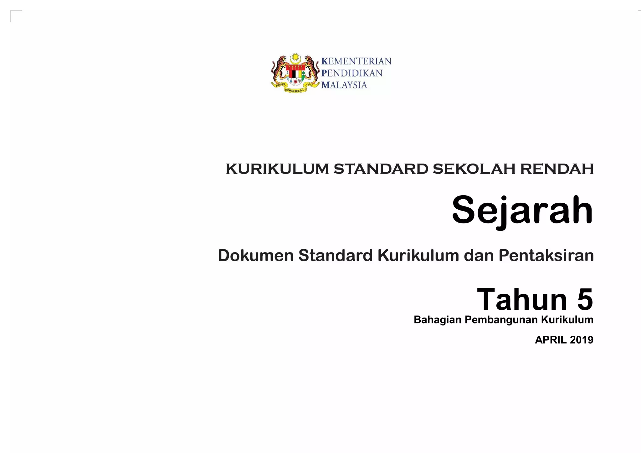 016_DSKP KSSR Semakan 2017 SEjarah TAHUN 5_10 Sep 2019 Print.pdf
