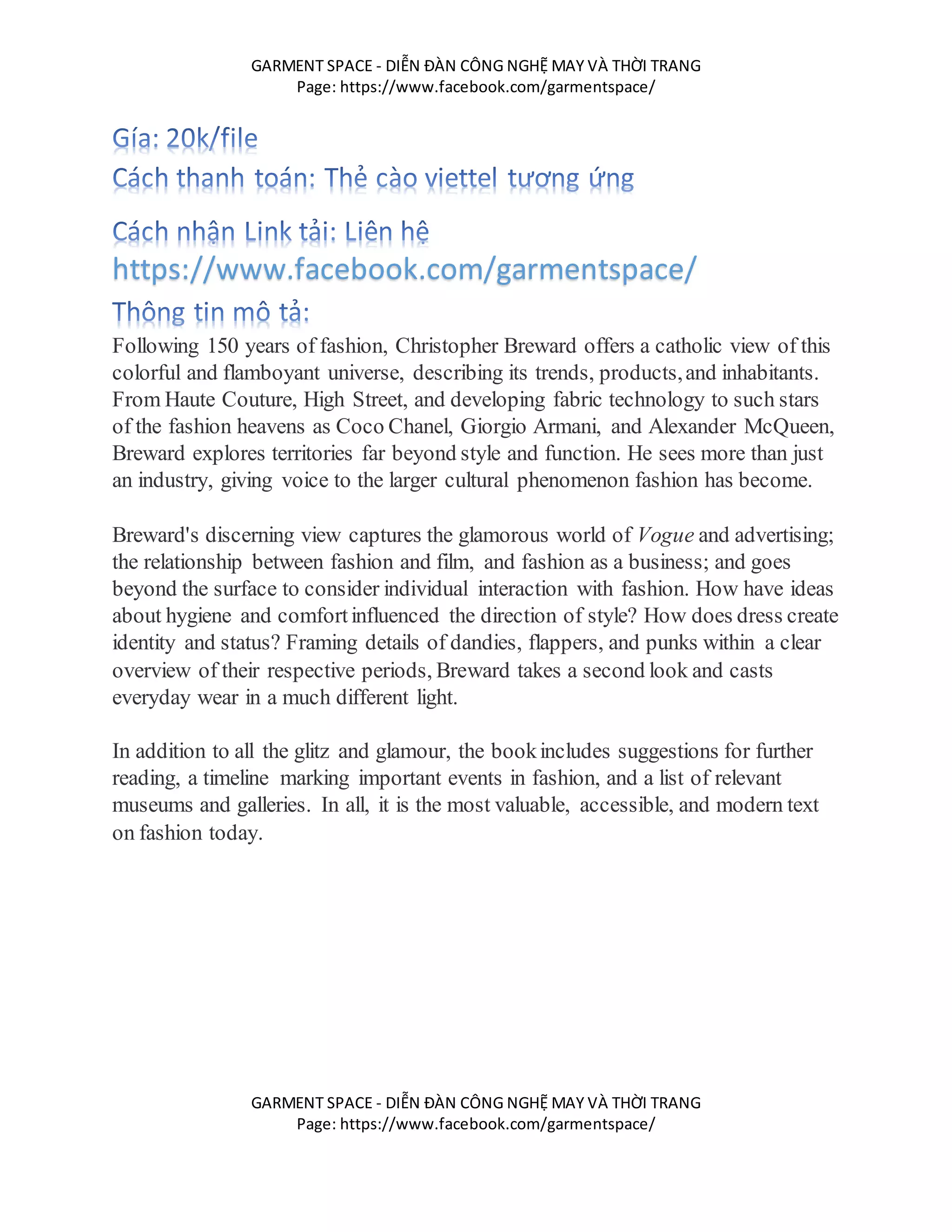 016 fashion (oxford history of art) christopher breward | PDF