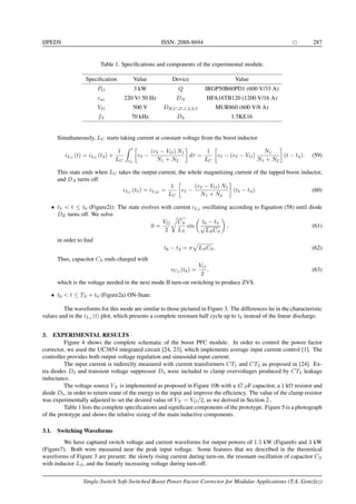 Single-Switch Soft-Switched Boost Power Factor Corrector for Modular Applications | PDF