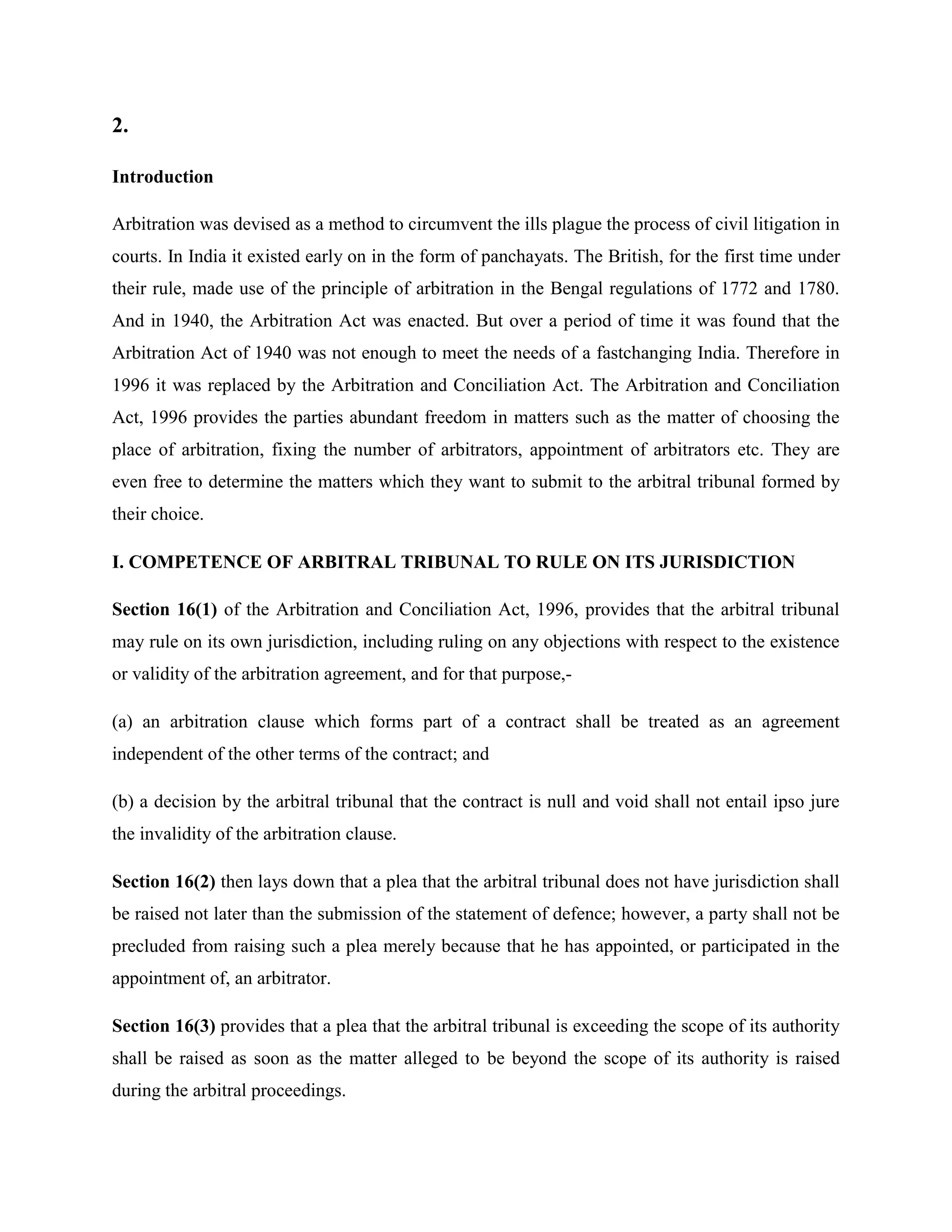 Alternate Dispute Resolution Project for Law students (HNLU) | PDF