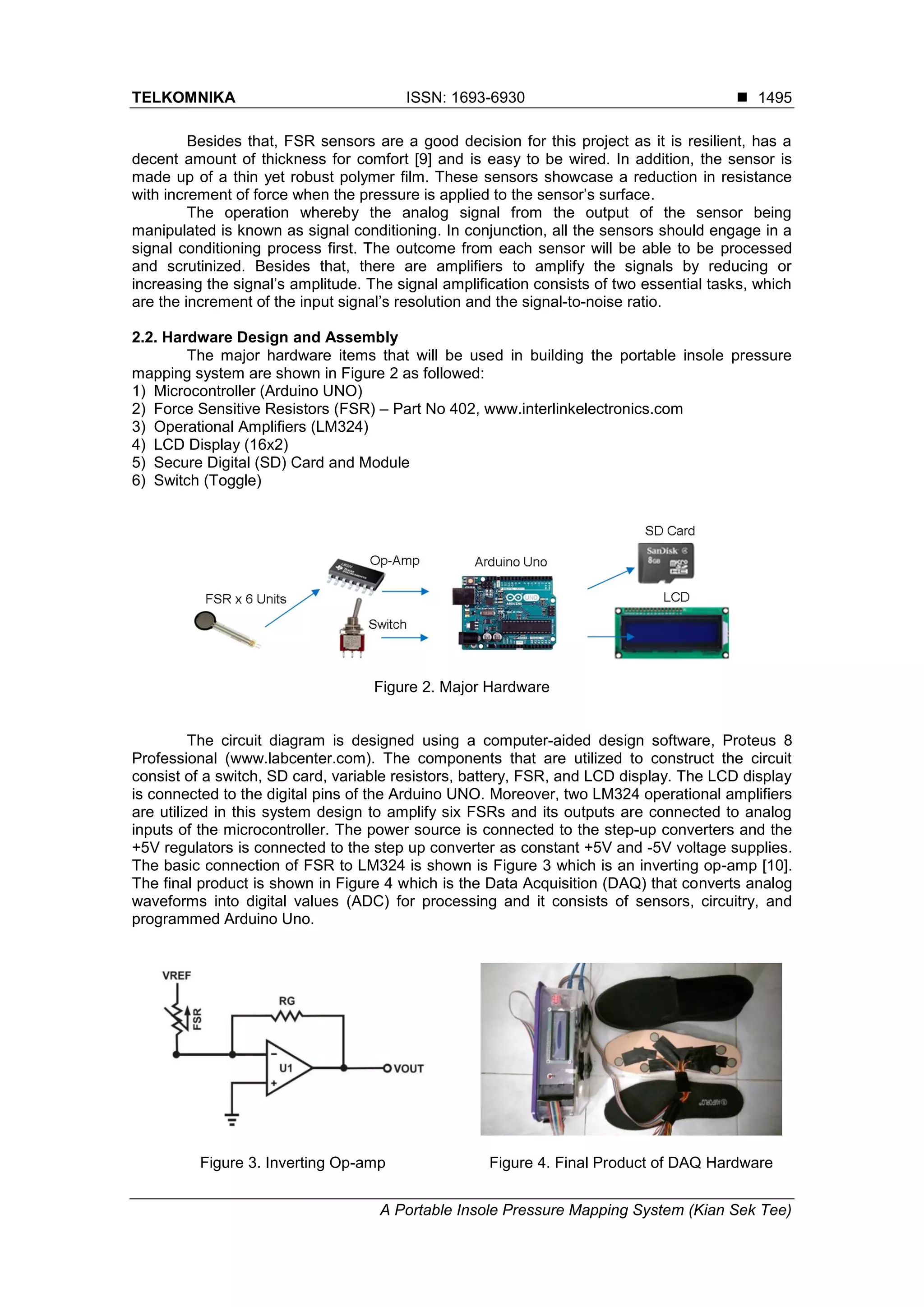 A Portable Insole Pressure Mapping System | PDF