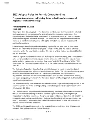 SEC Fact Sheet | PDF | Financial Regulation | Economy